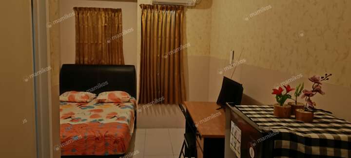 Apartemen Puncak Kertajaya Tipe Studio Semi Furnished Lt 19 Sukolilo Surabaya 1Room Studio - Mamikos